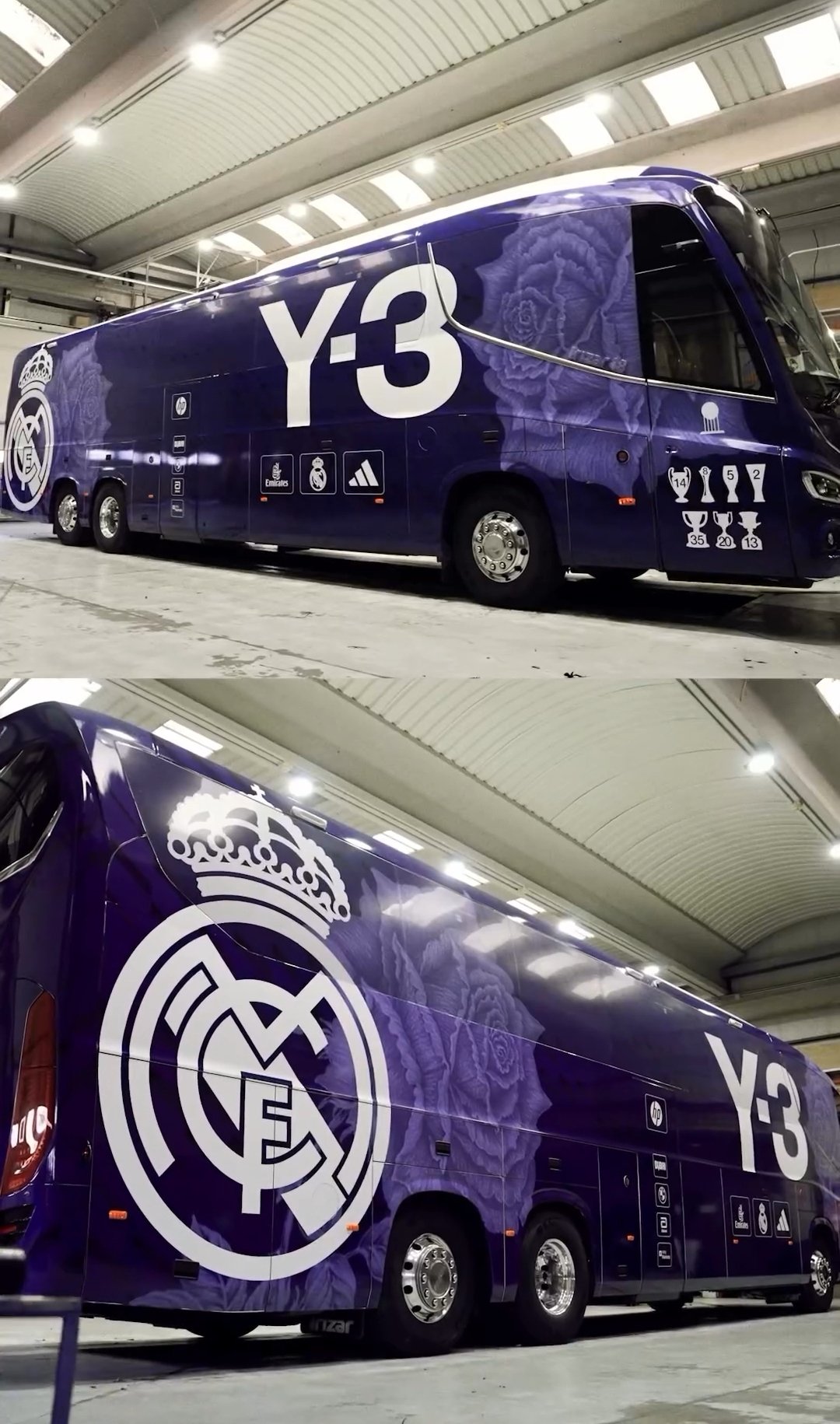 El Real Madrid cambia el diseño y color de su autobús – Dinastía Blanca