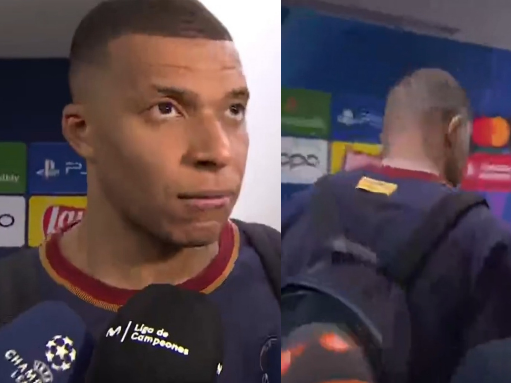 La reacción de Mbappé cuando le preguntan si apoyará al Real Madrid La reacción de Mbappé cuando le preguntan si apoyará al Real Madrid
